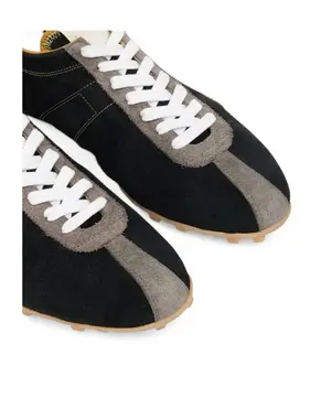 MAISON MARGIELA Leather And Suede Lace-up Sneakers