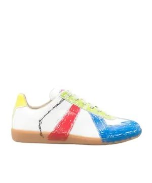 MAISON MARGIELA Round Toe Lace-up Sneakers