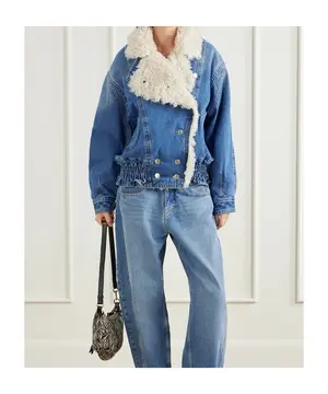 Isabel Marant Étoile Valineo Shearling Denim Jacket