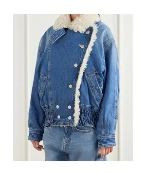 Isabel Marant Étoile Valineo Shearling Denim Jacket