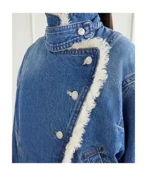 Isabel Marant Étoile Valineo Shearling Denim Jacket
