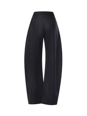 Alaïa Round Light Wool Pants - Anthracite