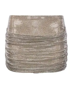 Giuseppe Di Morabito Embellished Ruched Mini Skirt