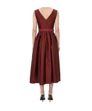 Roland Mouret Tie-front V-neck Midi Dress