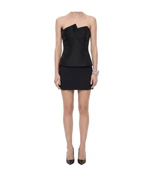 Roland Mouret Pleated Strapless Top
