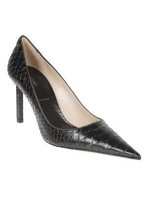 TOM FORD Pointed-toe Embossed High Heels