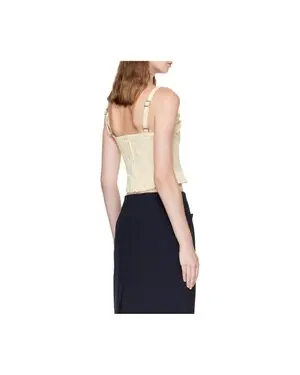 SHUSHU/TONG Ruffled Sleeveless Top - Yellow