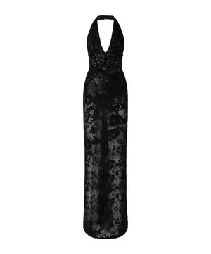 Ermanno Scervino Mermaid Gown In Chantilly Lace With Tonal Crystals - Wu
