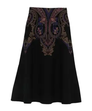 Etro Paisley-pattern A-line Midi Skirt