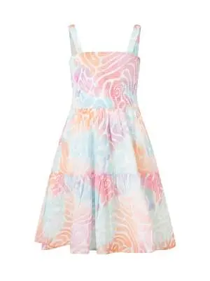 Stella McCartney Smocked Tiered Mini Dress