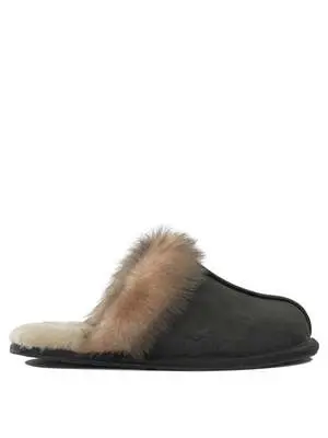 UGG Leather Fur-lined Mules