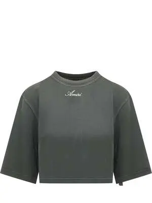 Amiri Cropped Tee - Black