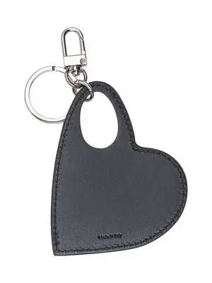 Coperni Mini Leather Keychain - Black