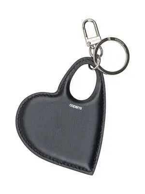 Coperni Mini Leather Keychain - Black