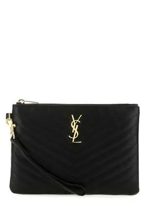 Saint Laurent Mini Clutch Bag - Black