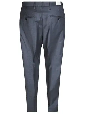 BRIGLIA Relaxed Fit Trousers With Double Pleats And Elasticated Side Bands