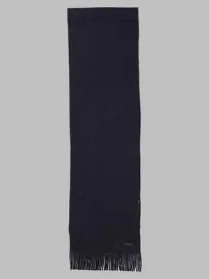 BOSS BOSS Men's Virgin Wool Scarf Blue