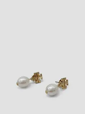 Tory Burch Mini Plaited Drop Earrings