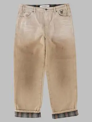 GOLDEN GOOSE 100% Cotton Trousers - White