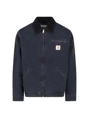 Carhartt Work In Progress Cotton Zip-front Work Jacket - Black
