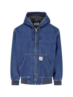 Carhartt Work In Progress Hooded Zip Denim Jacket