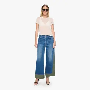 MOTHER Wide Leg Jeans - Green