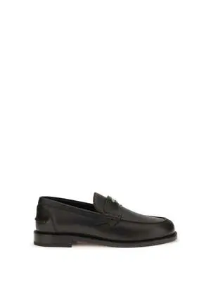 CHRISTIAN LOUBOUTIN Plato Leather Loafers - Black