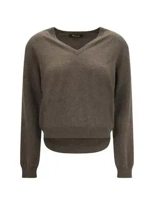 Loro Piana Cashmere V-neck Sweater - Brown