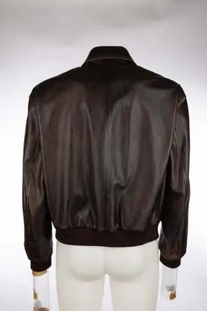Prada Leather Bomber Jacket - Multicolor