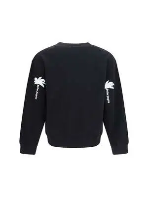 Palm Angels Palm Tree Statement Sweatshirt - Black