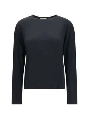 TOTEME TOTÊME Long-Sleeve Cotton T-Shirt Black