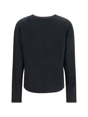 TOTEME Long-sleeve Cotton T-shirt - Black