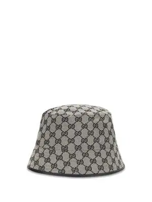 Gucci Gg Cotton Canvas Bucket Hat - Gray