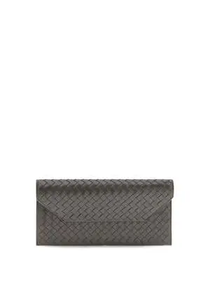 Bottega Veneta Intrecciato Nappa Wallet - Brown
