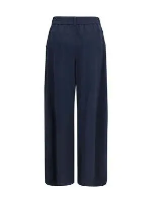 Brunello Cucinelli Sporty Wide-leg Trousers - Blue