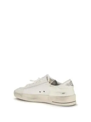 GOLDEN GOOSE Stardan Sneakers With Vintage Effect And Suede Details - White