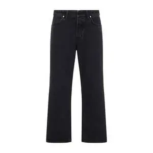 Stone Island Straight-leg Cotton Jeans - Black