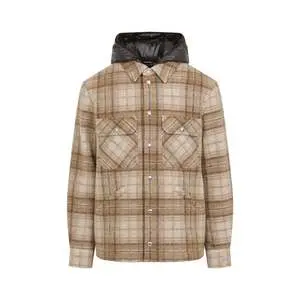 Moncler Nyvalin Layered Shirt Jacket With Down Gilet - Multicolor