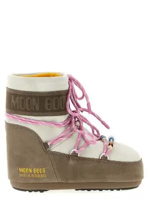 Moon Boot X Guest In Residence 'icon Low' Suede Ankle Boots - Multicolor