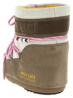 Moon Boot X Guest In Residence 'icon Low' Suede Ankle Boots - Multicolor