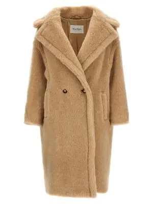 Max Mara Tedgirl Teddy Bear Icon' Coat - Cream