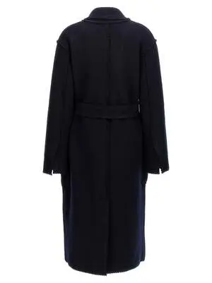 Max Mara Jene Wool And Cashmere Coat - Blue