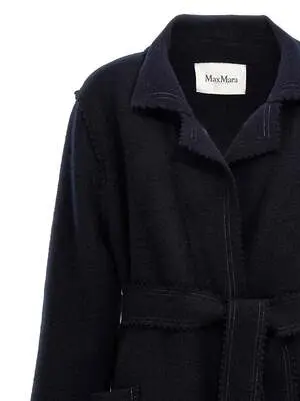 Max Mara Jene Wool And Cashmere Coat - Blue