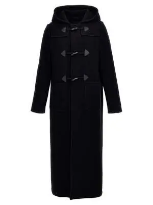 Prada Long Montgomery Coat - Blue