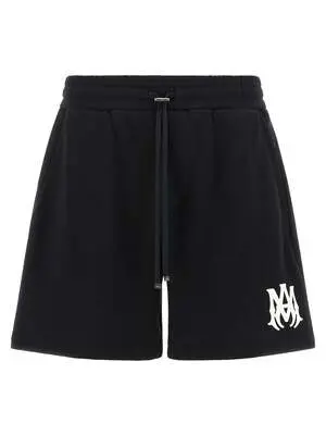Amiri Ma Core Logo Print Sweatshirt Shorts - Black