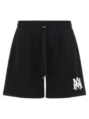 Amiri Ma Core Logo Print Sweatshirt Shorts - Black