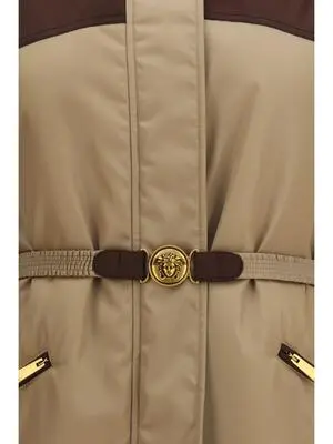 Versace Responsible Jacket In Nylon Twill - Cream