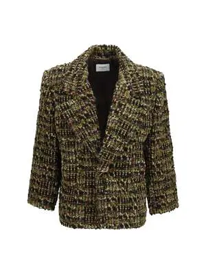 Saint Laurent Tweed Single-breasted Jacket