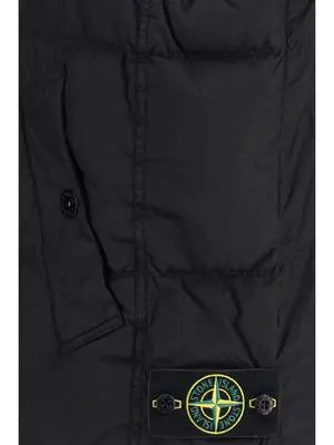 Stone Island Crinkle Reps Ny Padded Vest - Black