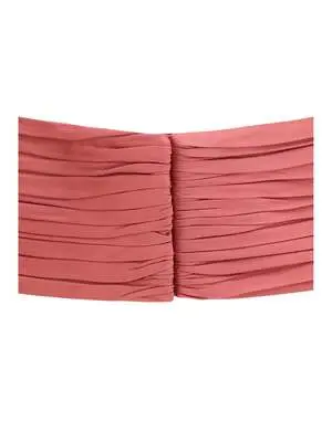 Valentino Garavani Wide Pleated Waist Belt - Pink